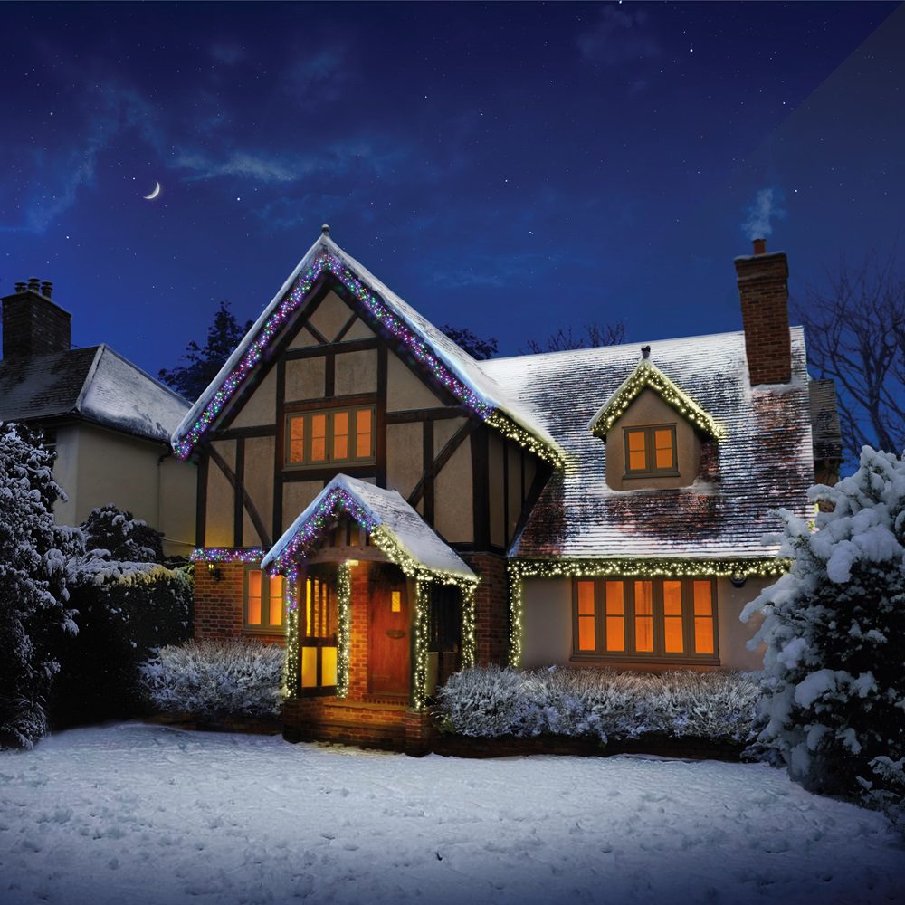 Clusters Warm White / Multicolour LED Christmas Lights