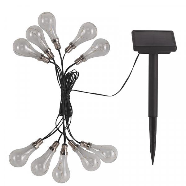 Eureka Neonesque Solar Powered Multicoloured String Lights – Set of 10