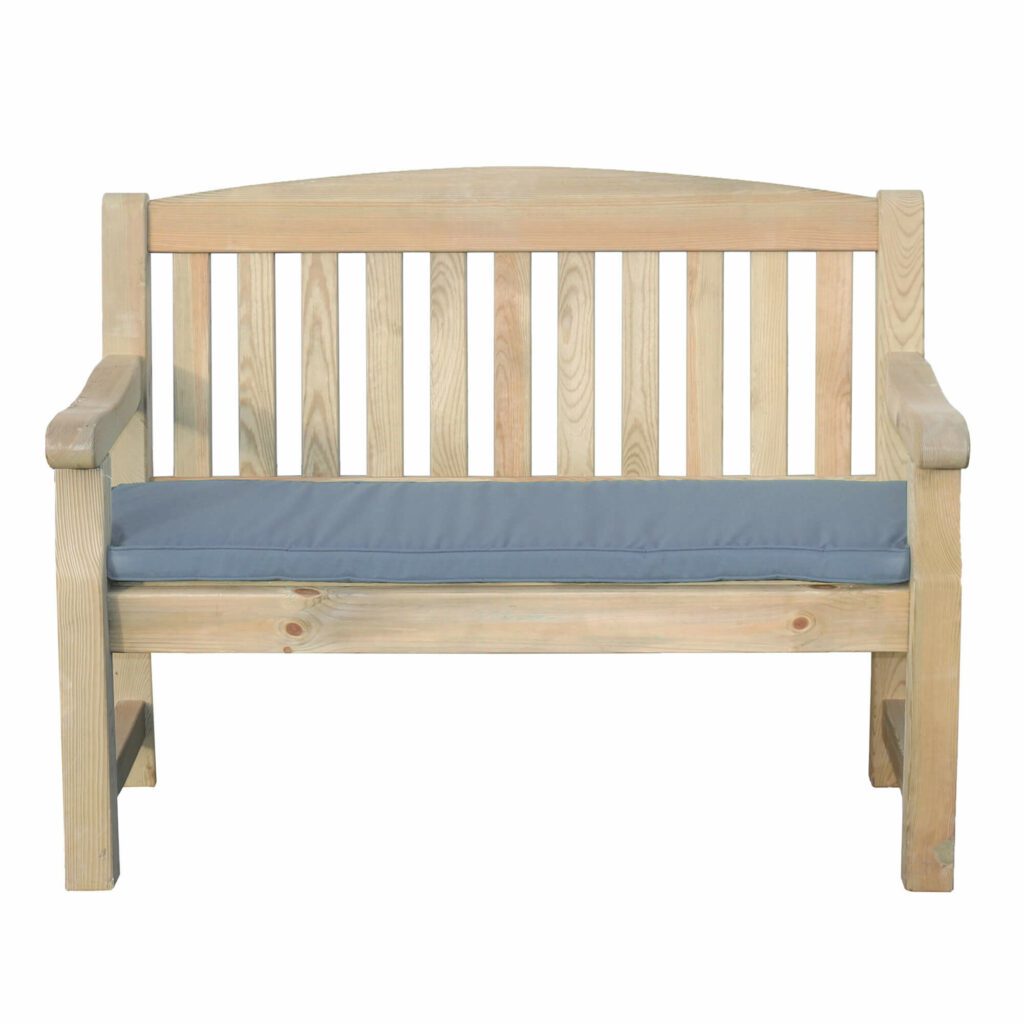 Emily 2 Seater Bench And Pad - Green