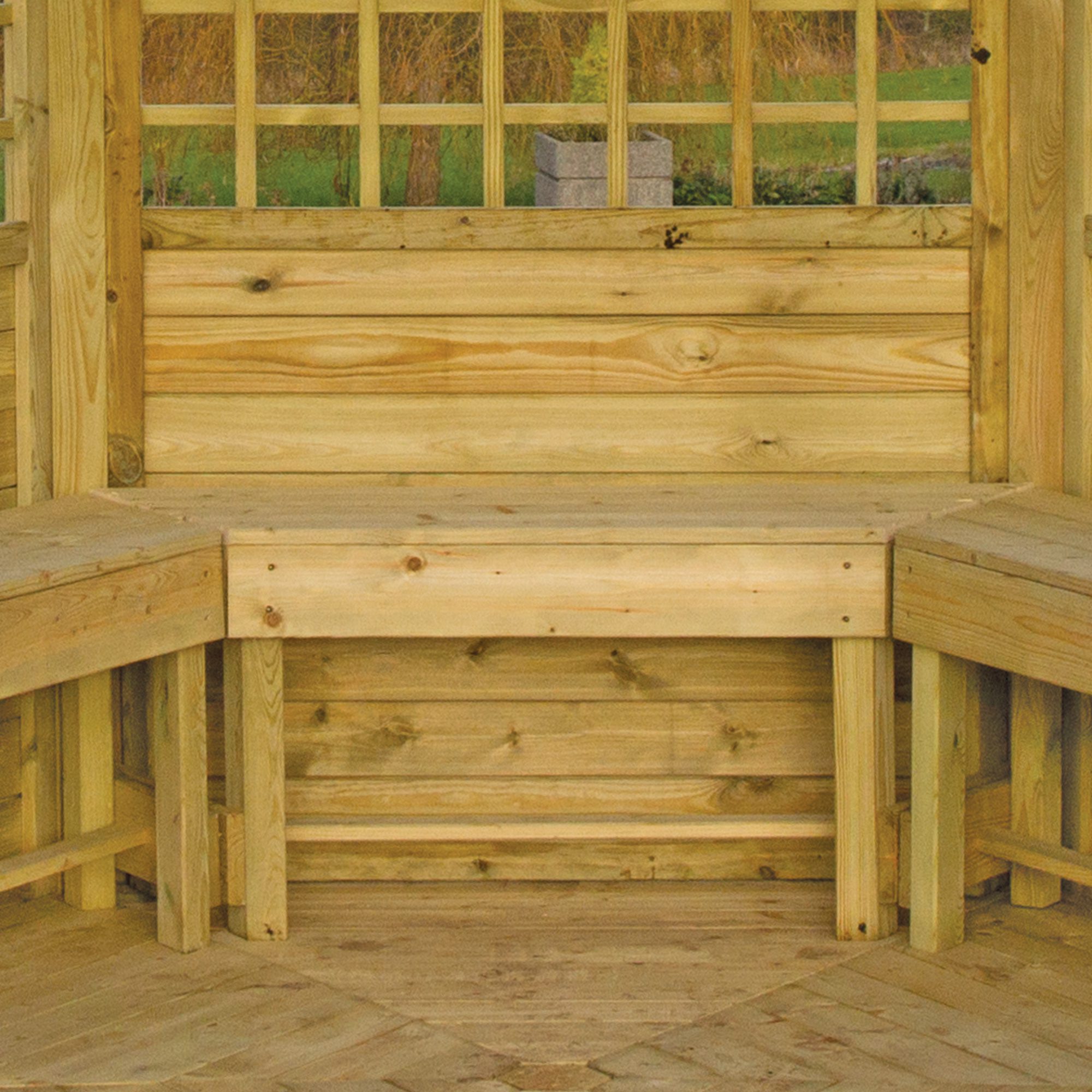 Set Of 3 Gazebo Benches