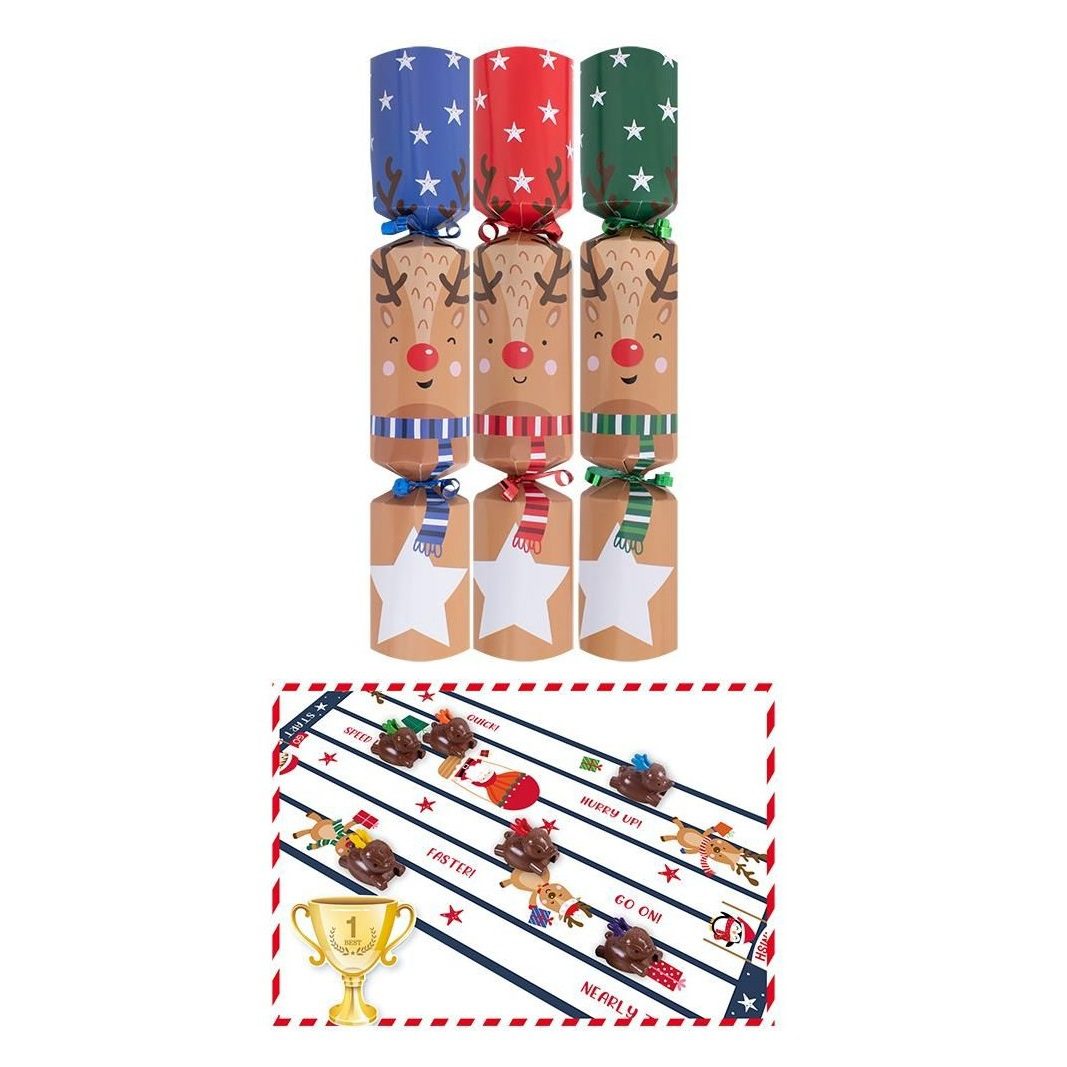 6 Rudolph’s Present Dash 12″ Christmas Crackers