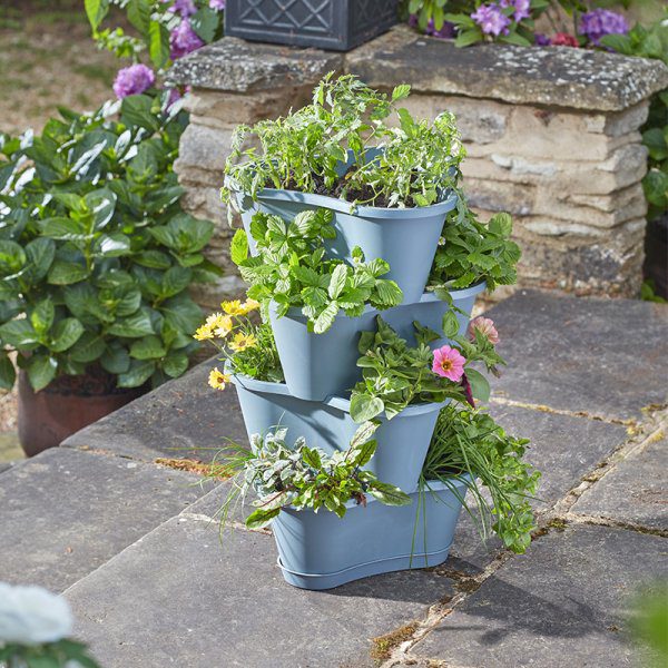 4 Tier Smart Stackable Garden Planters