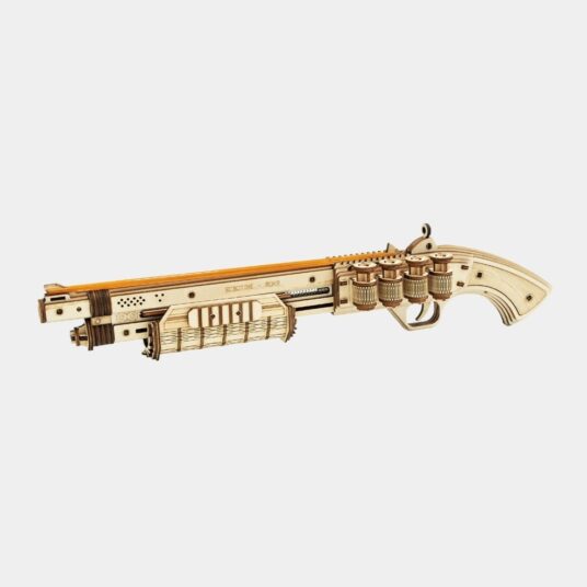 ROKR Terminator M870 Wooden Shotgun Model Kit