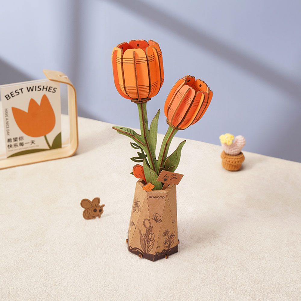 Rowood Orange Tulip Wooden Model Kit