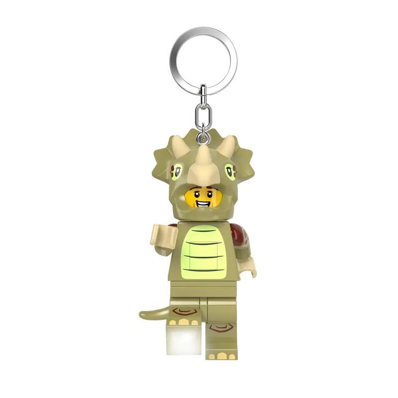 LEGO Triceratops Costume Fan Keyring Light