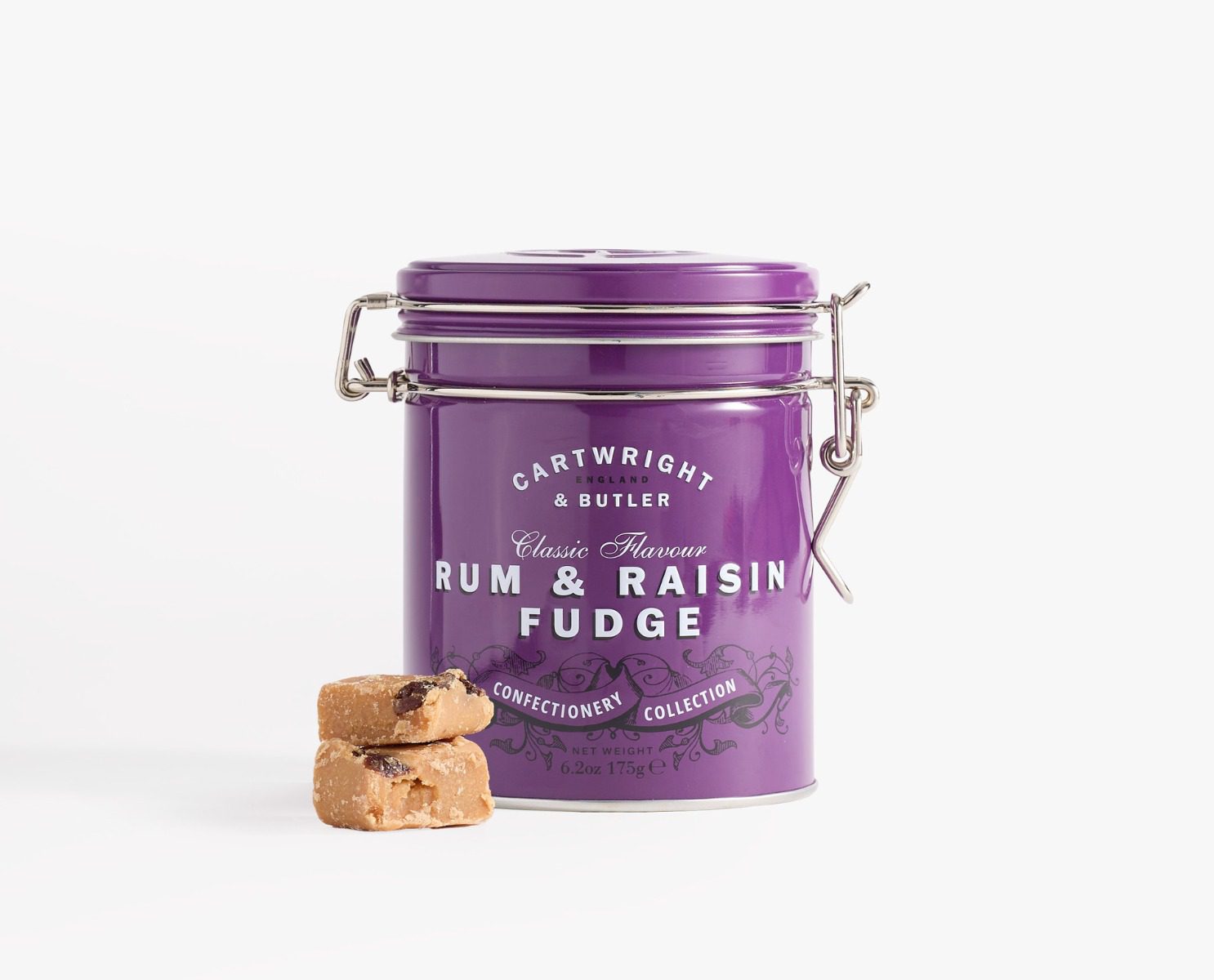 Cartwright & Butler Rum & Raisins Fudge Tin 200g