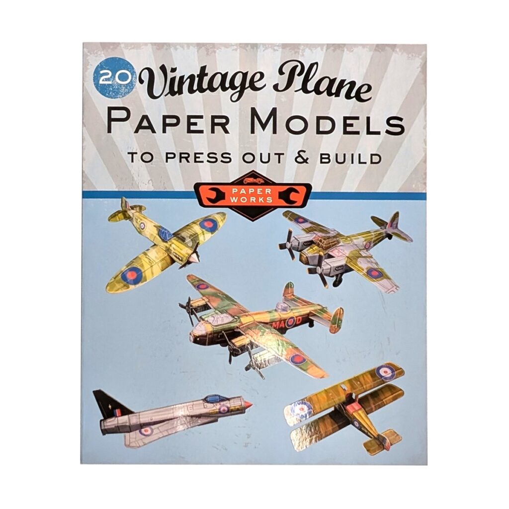 Paper Works 20 Vintage Plane Paper Models Craft Kit