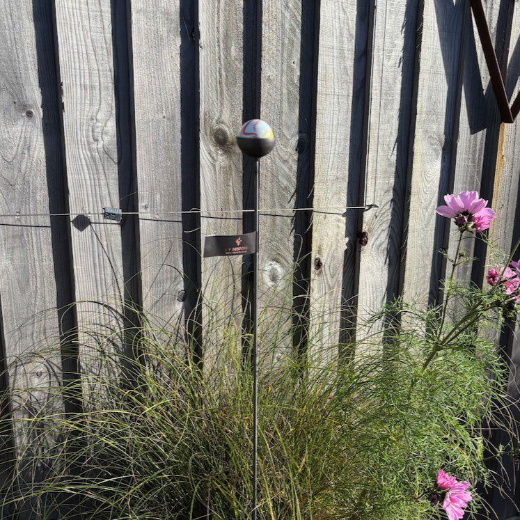 Large Marble Suncatcher Garden Stake Ornament - Gelato