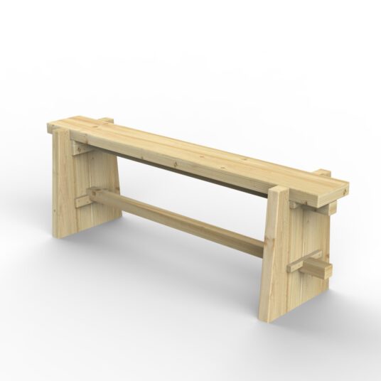 Emily 2 Seater Bench And Pad – Dark Grey
